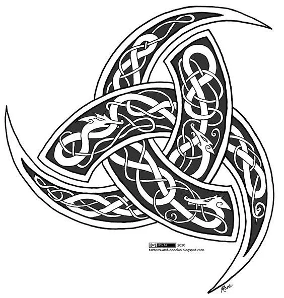 Celtic and Germanic Wiccan symbols | of Odin is a stylized emblem of ...