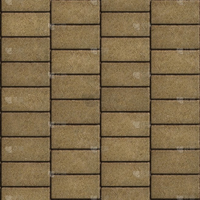 Sand Color Tiles in the Form of Rectangles Laid ou