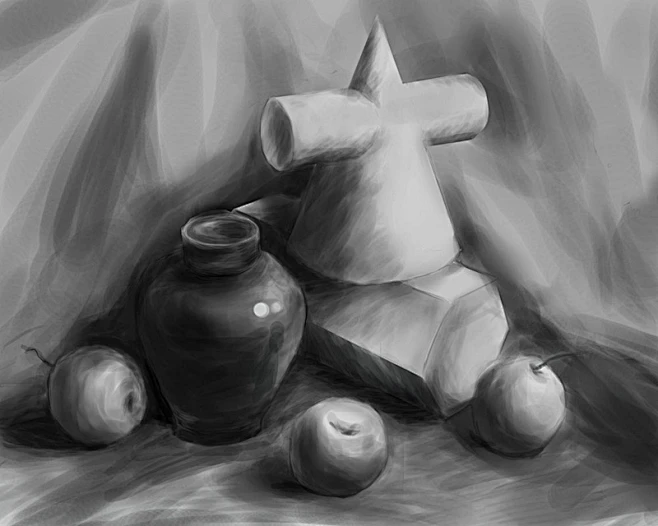 chiishi 的插画 静物素描.....-花瓣网