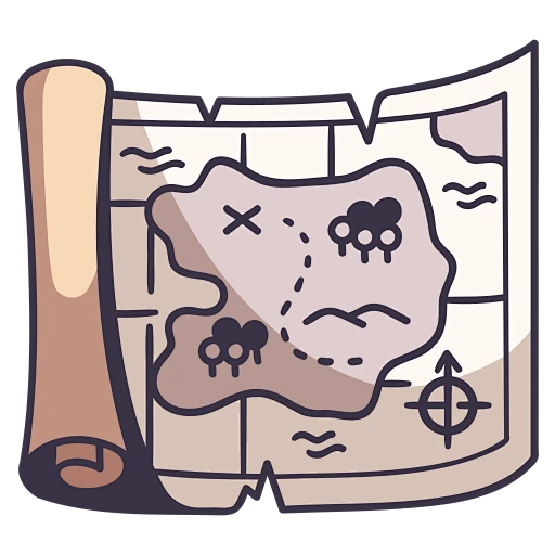 Treasure Map free icon designed by Becris : Download now this vector icon in SVG, PSD, PNG, EPS ...