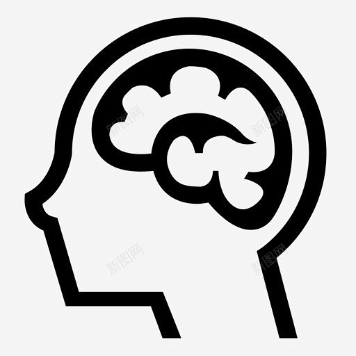 大脑认知人类图标 标志 UI图标 设计图片 免费下载 页面网页 平面电商 创意素材