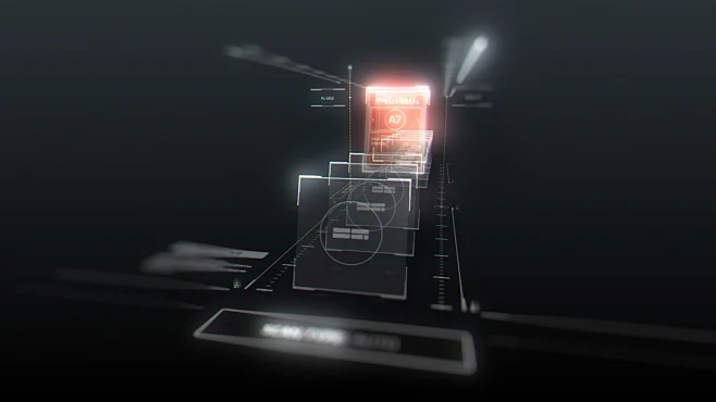 FUI futuristic holographic HUD iron man motion graphics UI vfx motion ...