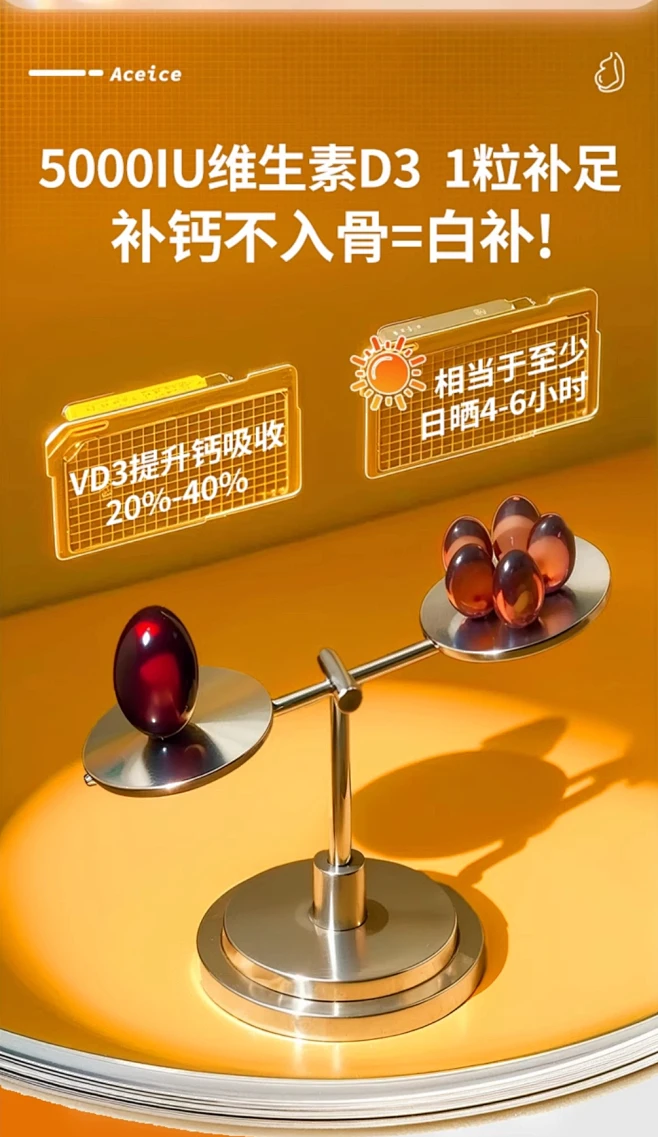 Aceice维生素DK&镁ACE爱斯孕妇成人备孕进口促钙d3K2软胶囊-tmall.com天猫-花瓣网