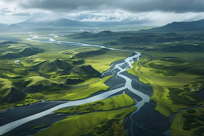 全景山川河流自然风景壁纸-花瓣网