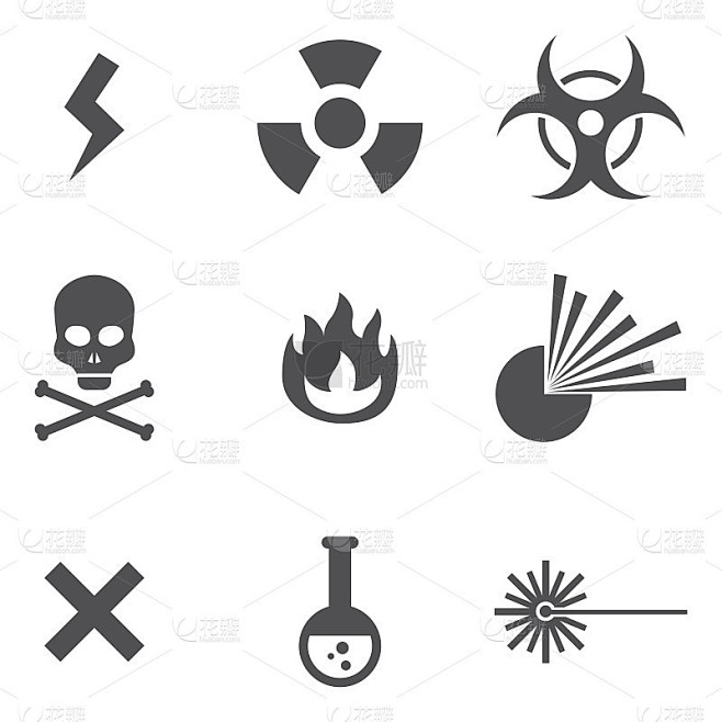 危害矢量图标
