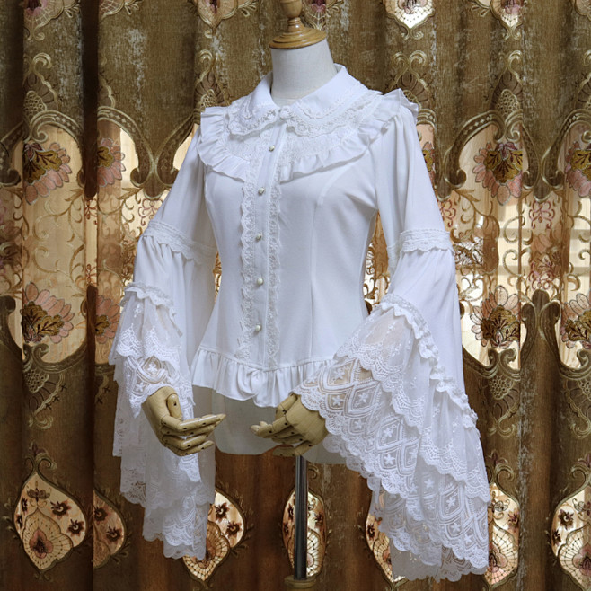 Princess Tailor Turn Down Collar Hime Sleeves Vintage Classic Lolita Blouse