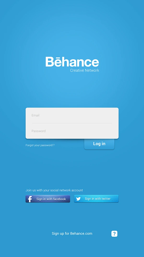 Behance Network App GUI on Behance-花瓣网