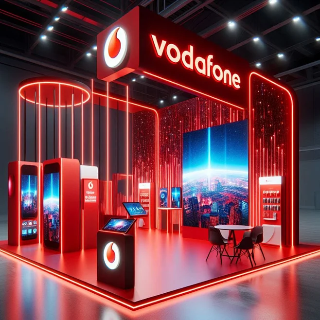 vodafone concept ai booth booth design Telecom Advertising -花瓣网