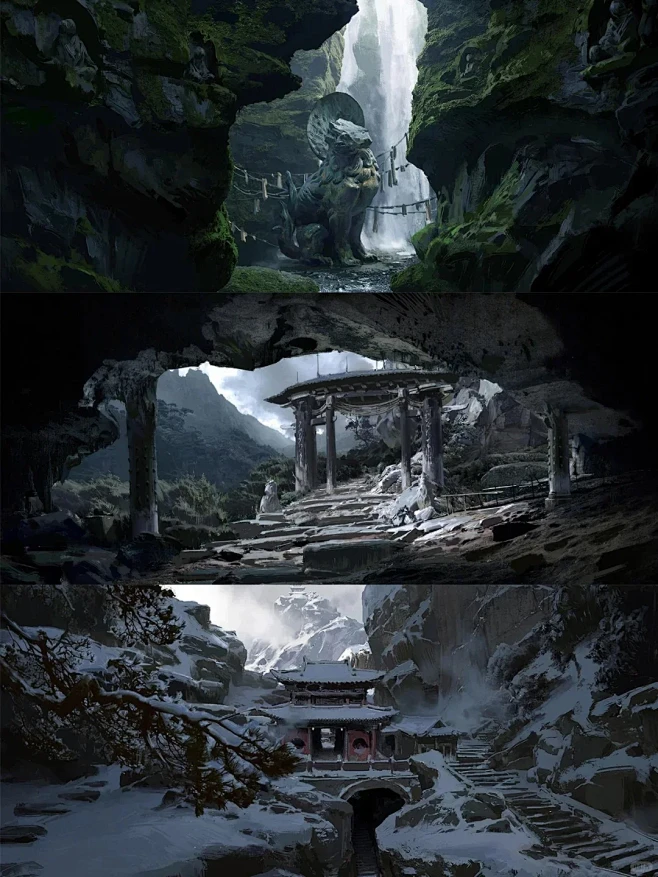 《黑神话：悟空》场景原画设计怎么做 - 小红书-花瓣网