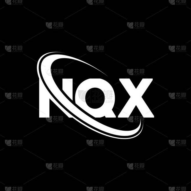 NQX标志。NQX信。NQX字母标识设计。首字母为NQX标识，并附有圆形和大写字母标识。NQX技术、