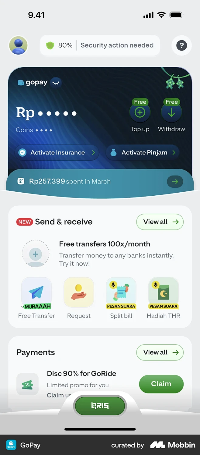 GoPay screen-花瓣网