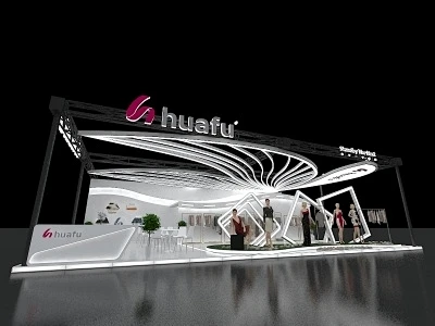 huafu华孚服装面料展览模型-花瓣网