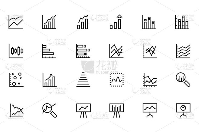 Data Analytics Line Vector Icons 2