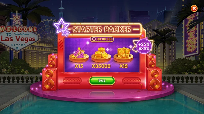 2D card design game Poker Slots solitaire UI/UX user interface-花瓣网