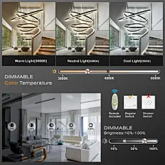 Spot display, color temperature, 2700K, 3000K, 3500K, 4000K, 5000K ...