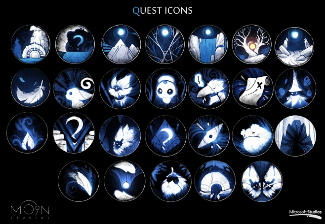 {游戏系列}奥地利ori《奥日与黑暗森林》（UI,角色，场景）-花瓣网