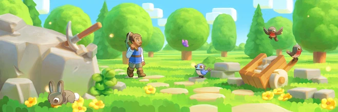 Everdale: backgrounds-花瓣网