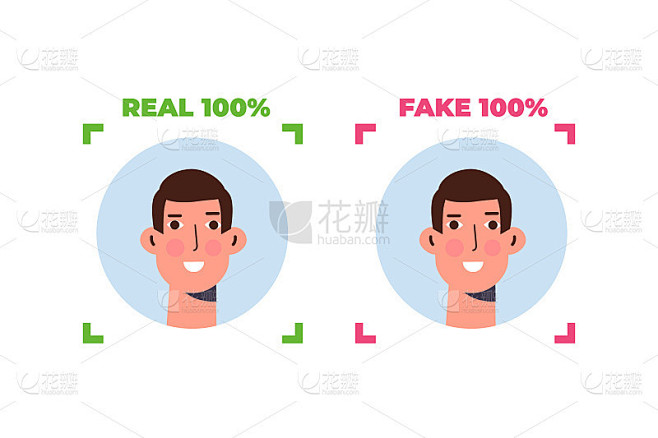 Deepfake, Deep face technology concept. Vector il