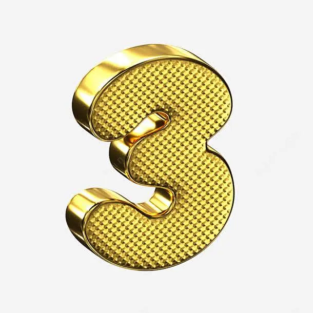 金色金属质感艺术字体数字3png免抠素材_新图网 https://ixintu.com 数字3 金属数字 金属质感 金色立体数字 广告数字 ...