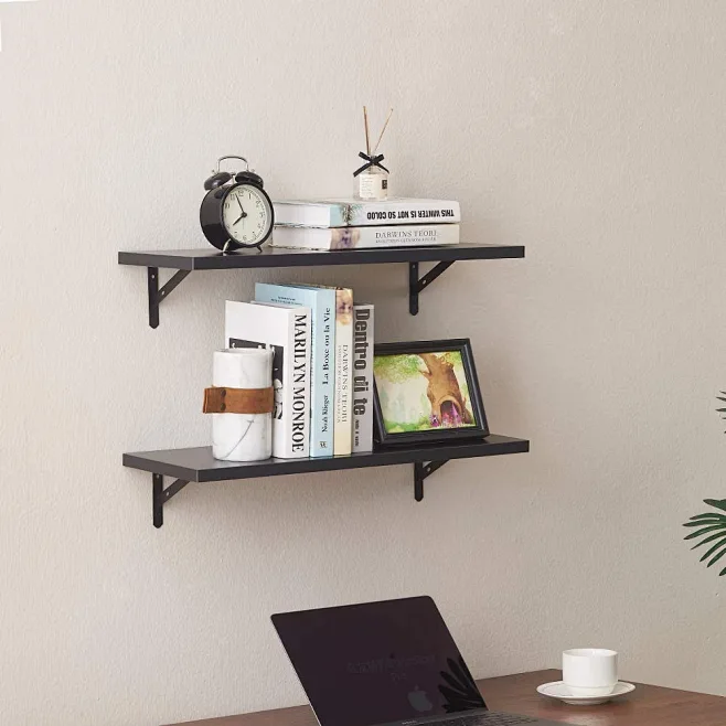 Amazon.com: SUPERJARE Wall Mounted Floating Shelves, Set of 2, Display ...