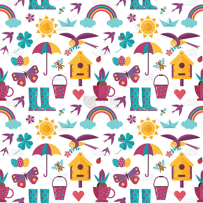 Spring Seamless Pattern