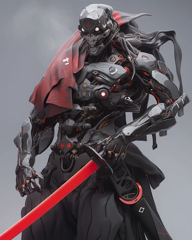 Red Mecha Units -花瓣网