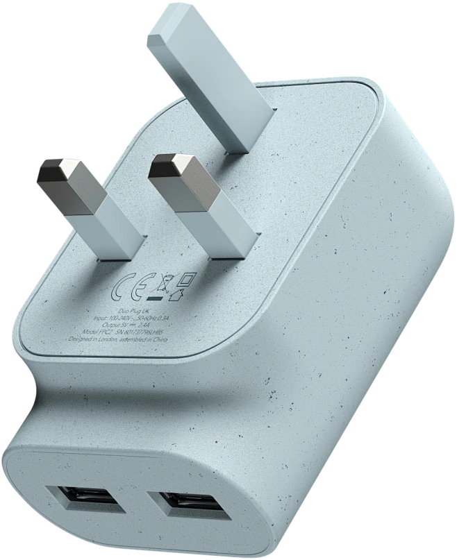 Duo Plug | UK Double USB Wall Plug & Charger | Nolii-花瓣网