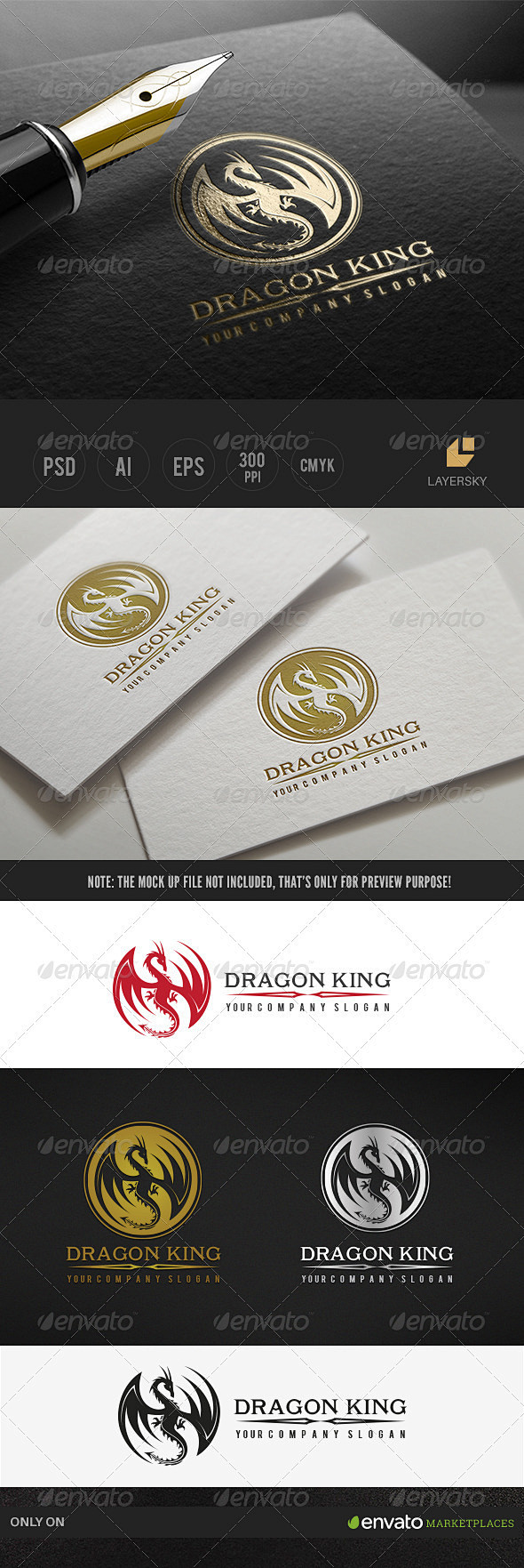 龙王——徽标志模板Dragon King - Crests Logo Templates动物,动物,船,书,精品,俱乐部,波峰,嵴标志,波峰 ...