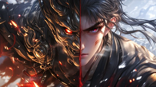 半脸武侠男h-hzj(5)-花瓣网