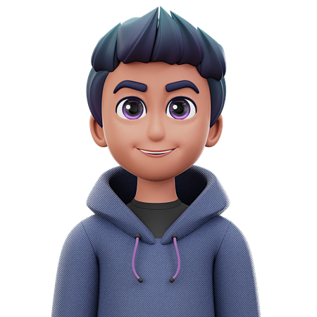 戴眼镜的男人 3D 图标