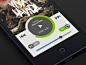 Flat iPad iOS 7-Tablet App & Dashboard on Behance