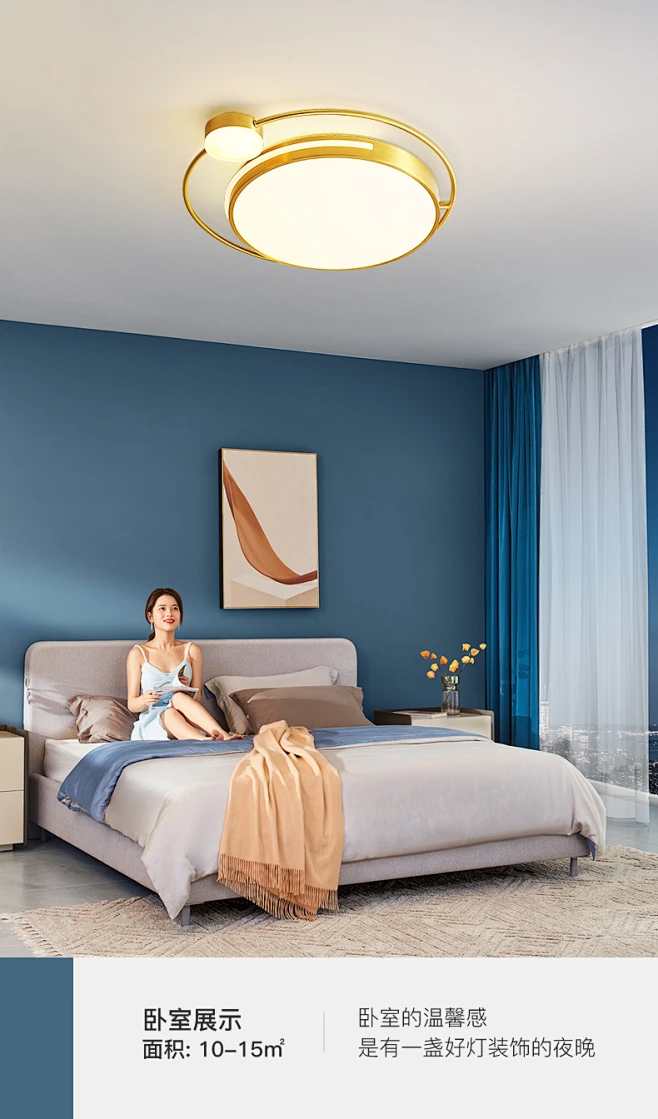 卧室灯吸顶灯简约现代led房间灯北欧轻奢ins网红创意个性餐厅灯具-tmall.com天猫-花瓣网