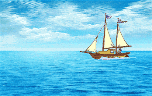 sailing gif-花瓣网