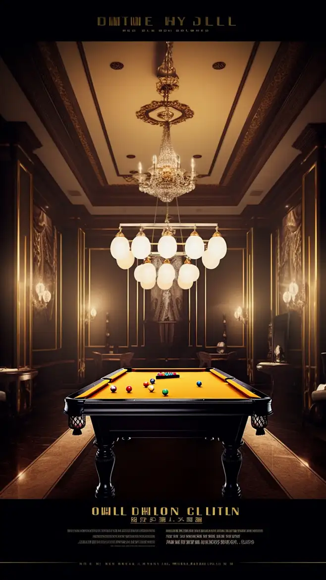 sistercai_One_billiard_hall_poster_discount_light_luxury_style_64666426 ...
