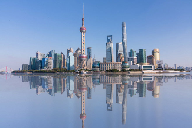 上海陆家嘴东方明珠风光摄影照片