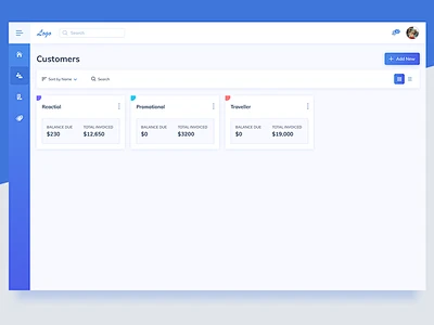 Customers Screen UI Design-花瓣网