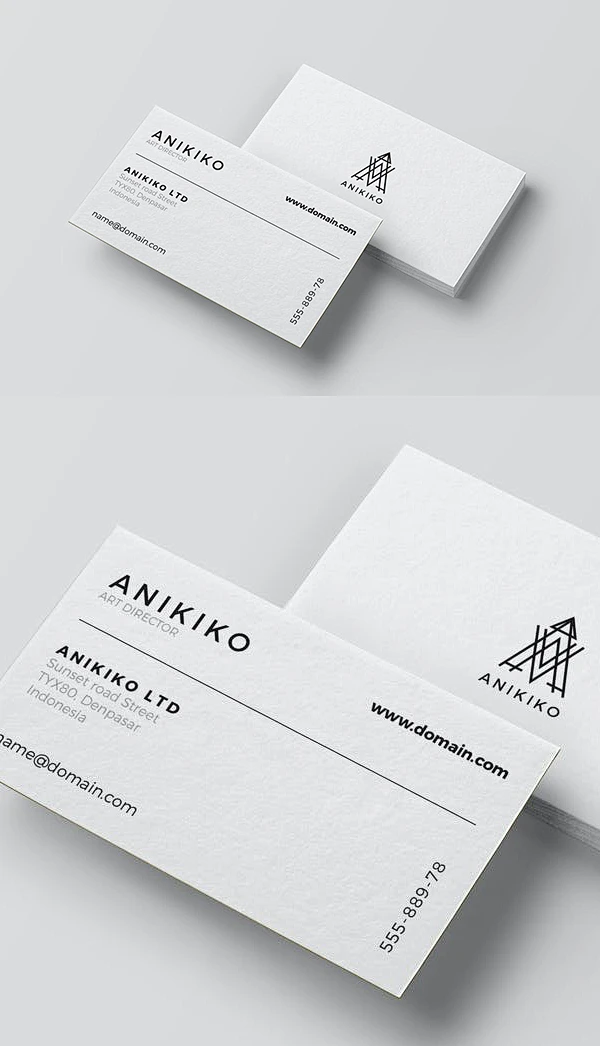 Simple Minimal Business Card-花瓣网