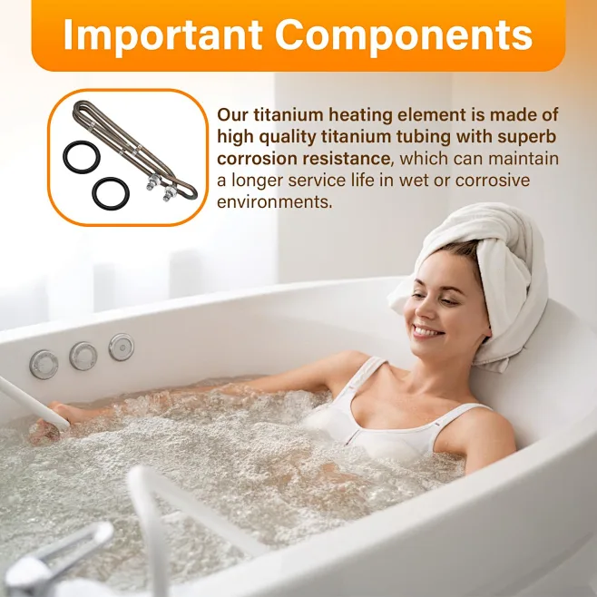 Amazon.com : DuckcowsC 5.5KW 240V Titanium Hot Tub Heating Element for ...