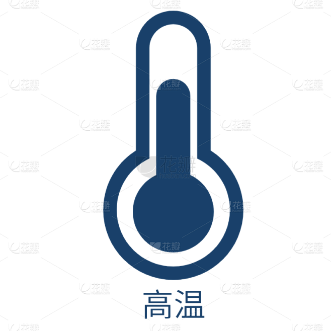 ICON-矢量天气图标-高温