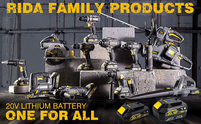 Amazon.com: RIDA Cordless Drill 20V Electric Power Drill Set 1/2 ...