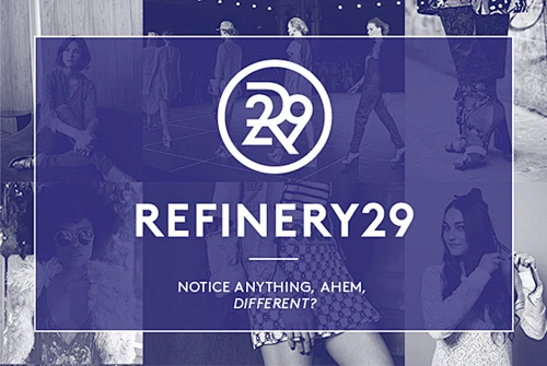 美国Refinery29时尚资讯网启用新LOGO-花瓣网