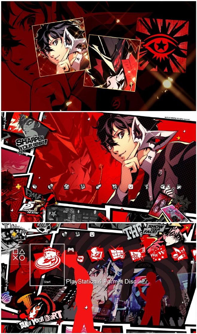#P5R# 怪盗团9人主题、PSN头像已上架日服，售价各200日元