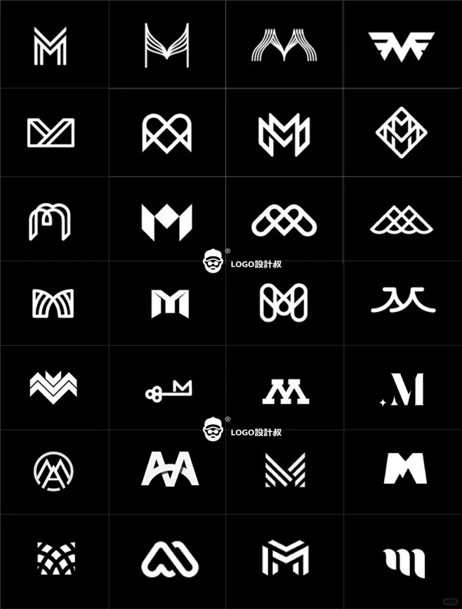 灵感采集 ️300个字母M元素图形logo设计分享_2_设计叔logo设计_来自小红书网页版-花瓣网