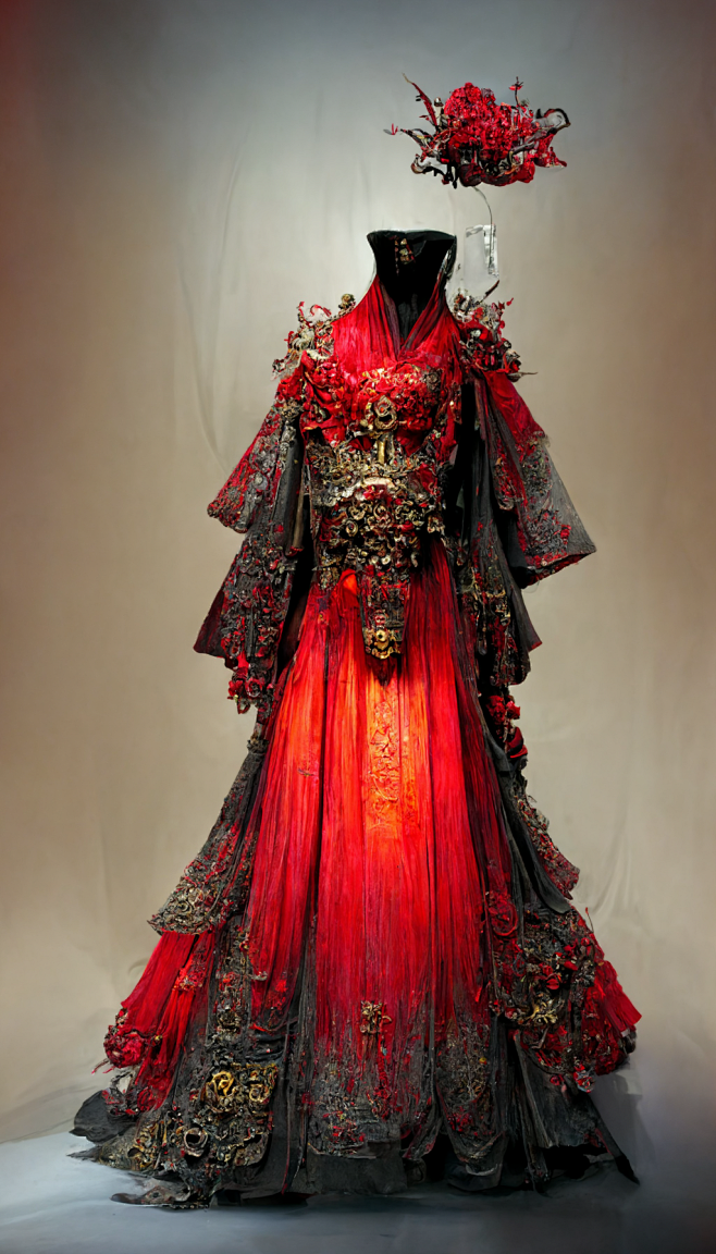 [AI.02]"红嫁衣-中式恐怖"-依凝的服设灵感