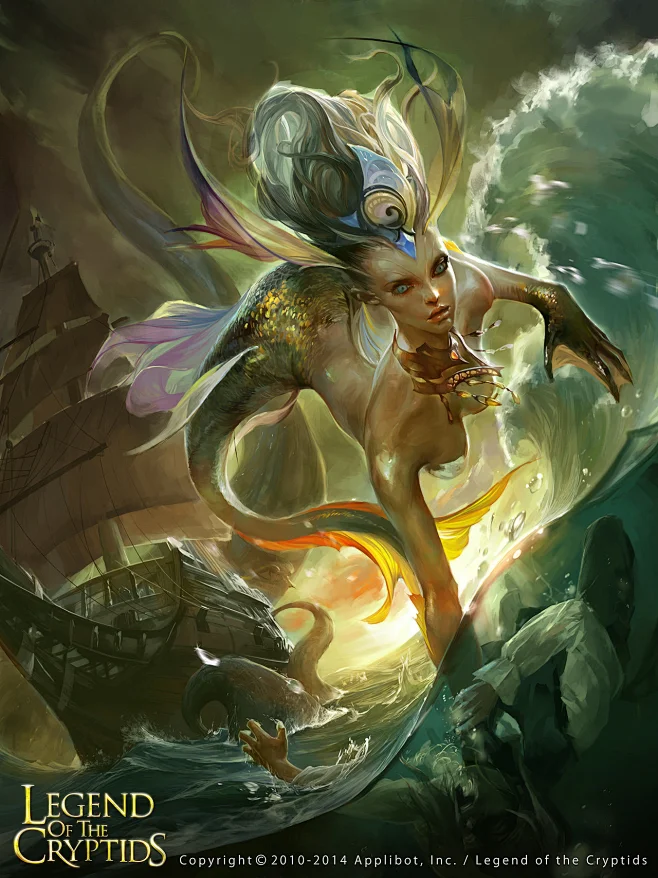 美人鱼原画来自cgbook.cn (123)-花瓣网