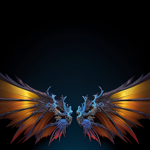 00161-860568686-((Best quality)), Ultra HD, 8K,wings,Klein blue,black ...