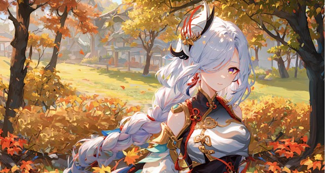 原神-申鹤，壁纸，立绘，美图