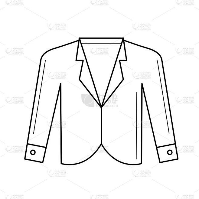 Blazer vector line icon