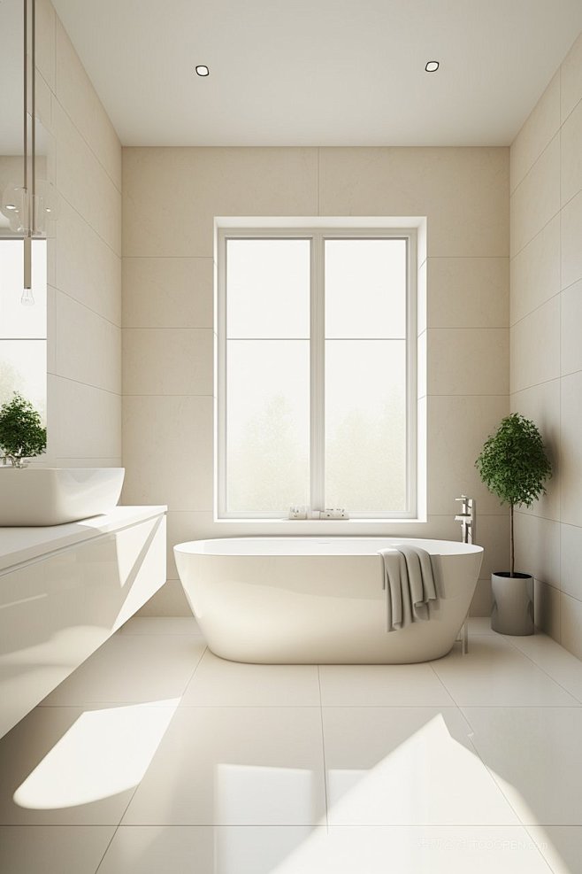 阳光家具简洁装修瓷砖室内地板浴_素材公社