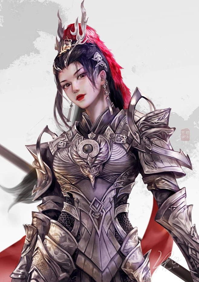 择芳军娘_栖木芳华__插画师作品_涂鸦王国gracg.com-花瓣网